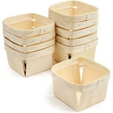 10 Pack 1-Pint Wooden Berry Baskets for Picking Fruit, Arts and Crafts ...