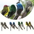 2pcs Artificial Simulation Foam Bird Clip, Feathered Sparrow Birds for ...