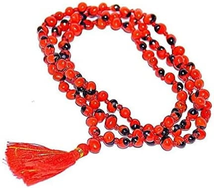 Original Red Chirmi | Gurivinta Beads | Rakt Lal Gunja Jaap Mala, 108 ...