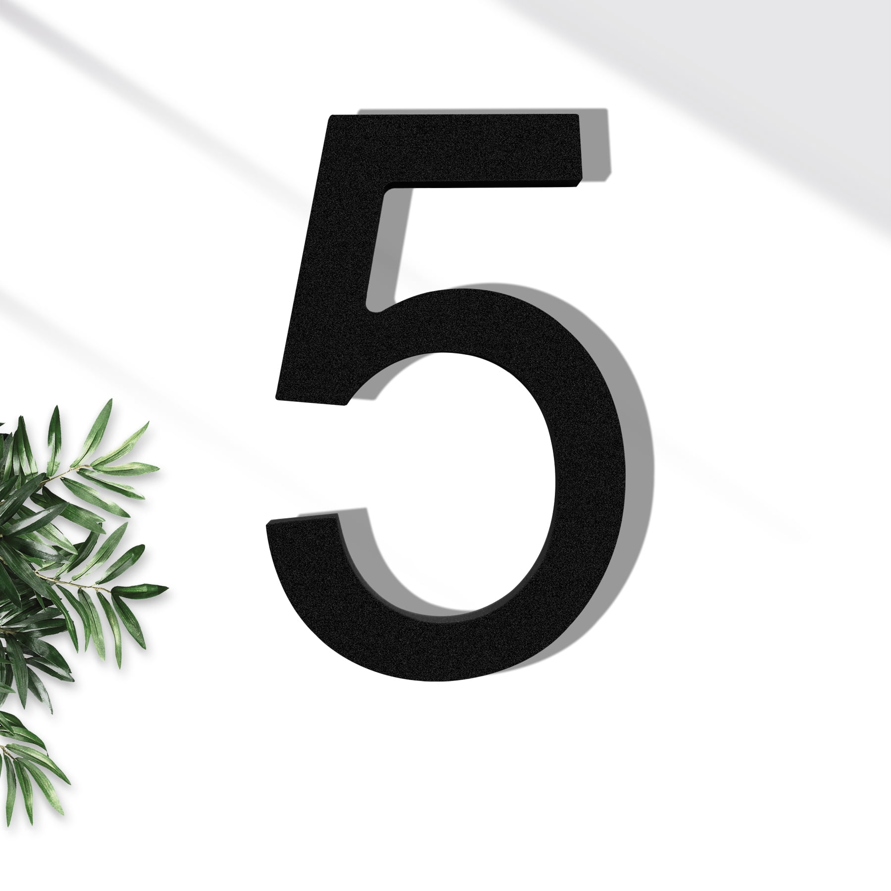 5 Inch House Numbers for Modern Home, Rustproof Stainless Steel ...