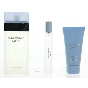 Dolce & Gabbana Light Blue Women Gift Set, 3.3 oz EDT, 1.7 oz Body ...