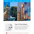 to UK Ireland Travel Plug Adapter, Type G Travel Adapter 2 Outlets 3 ...