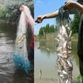 30m 3 Layers Monofilament Fishing Fish Gill Net with Float Completed ...