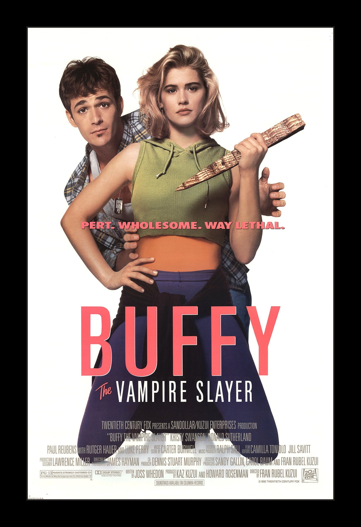 BUFFY THE VAMPIRE SLAYER - 11x17 Framed Movie Poster - Walmart.com