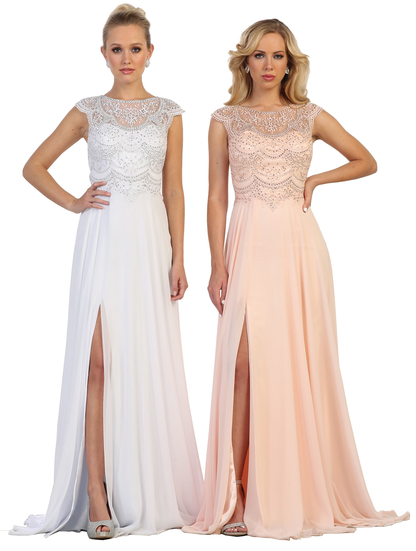 CLASSY EVENING FORMAL DESIGNER GOWN - Walmart.com