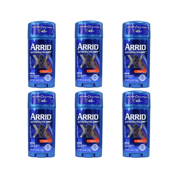 6 Pack - Arrid XX Regular Scent Extra Extra Dry Solid Anti-Perspirant ...
