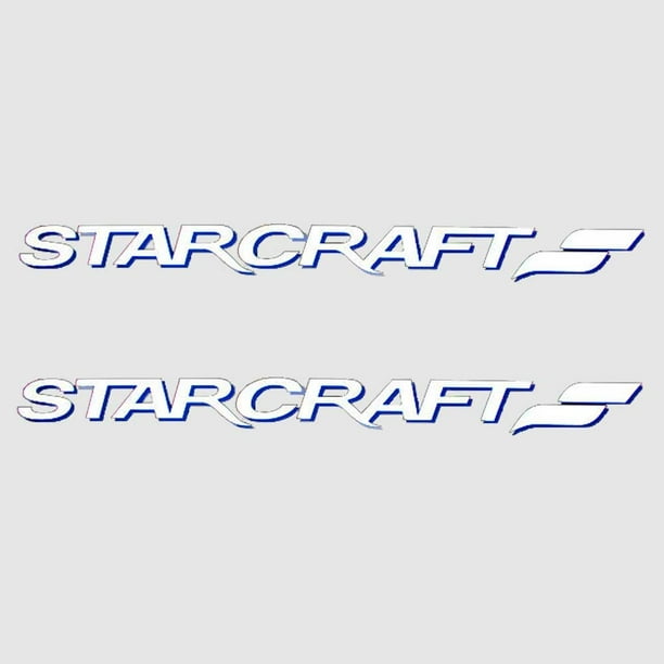Starcraft Boat Decal 1461250 | White Pacific Blue 50 x 3 1/2 Inch Pair ...