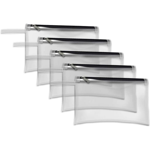 Clear Tool Bag/Pouch Waterproof Pack of 5 - Heavy Duty Multipurpose ...