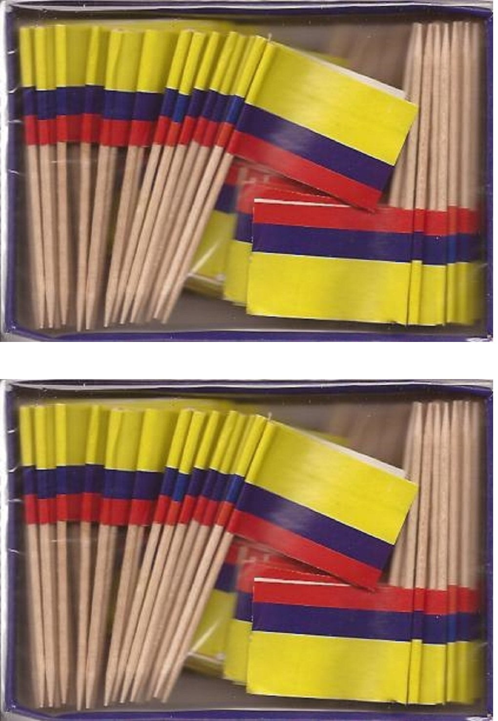 2 Boxes of Mini Colombia Toothpick Flags, 200 Small Colombian Flag ...