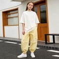 AGKIZG Solid Color Thin Cargo Jogger Sweat Pants Versatile Casual Long ...
