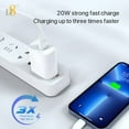Eleanos iPhone Fast Charger, 20W USB C Wall Charger, 6FT Lightning ...