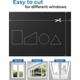 50"x60" Portable Blackout Curtains with Hook & Loop Tapes, 100% ...