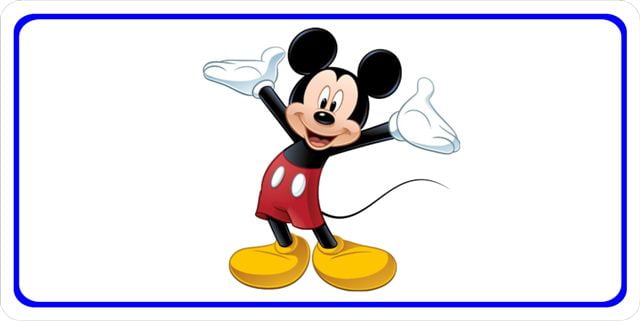 Mickey Mouse Photo License Plate - Walmart.com