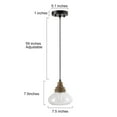LNC Farmhosue Pendant Light with Pumpkin Glass Shade,Distressed Wood ...