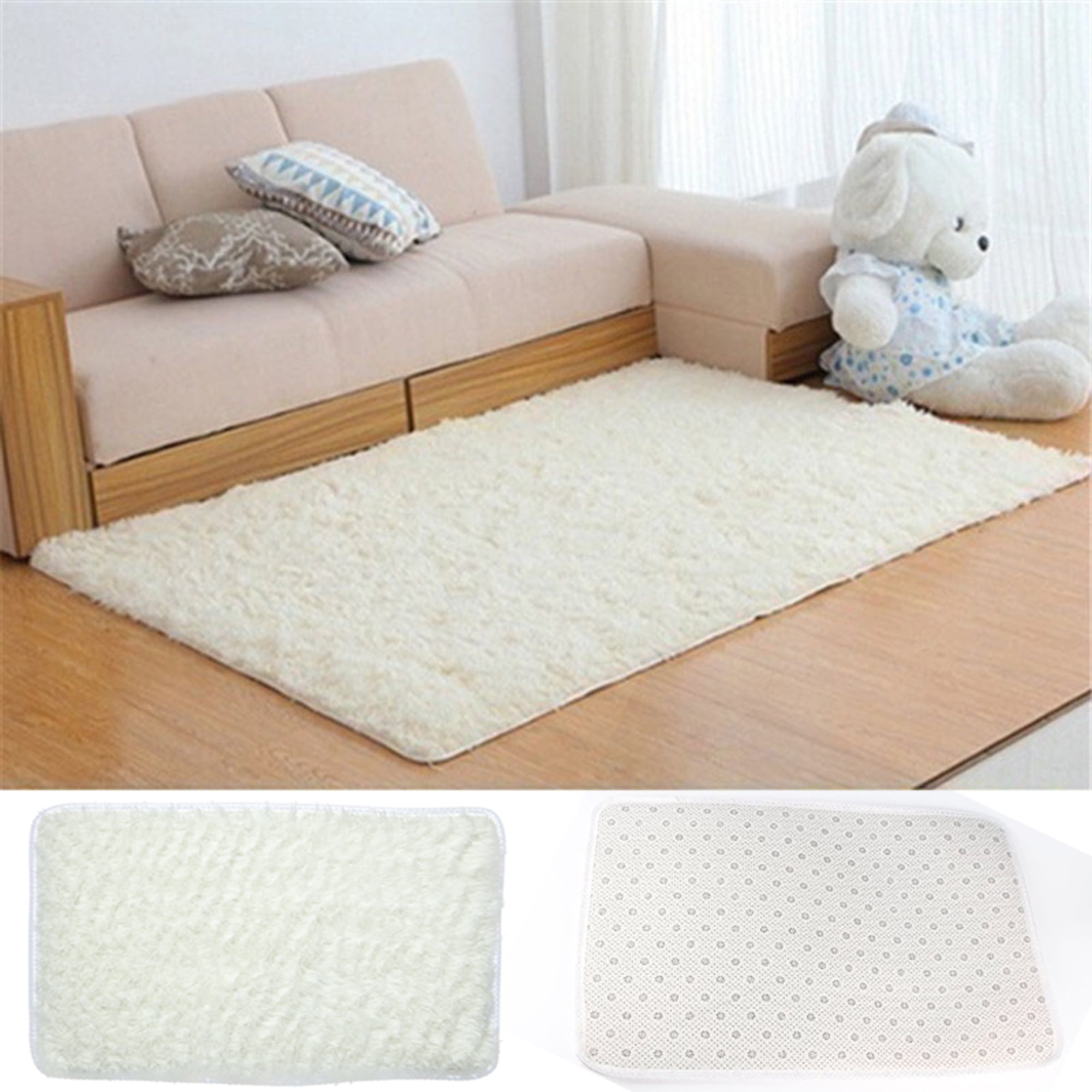 SHCKE Super Soft Floor Fluffy Carpet Shaggy Area Rugs Comfy Plush Area ...