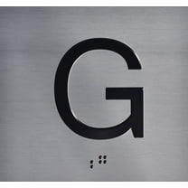 Star 1 (Star 1ST) Elevator Jamb Plate Sign with Braille and Raised ...