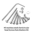 1050 Pcs M3 Screws Kit, M3 Machine Screws and Nuts and Washers Set ...