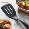 KitchenAid Heat Resistant Nylon Slotted Turner in Black - Walmart.com