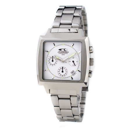 WATCH CHRONOTECH STAINLESS STEEL WHITE SILVER UNISEX - MEN AND WOMEN ...