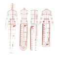4Pcs Fashion Drawing Ruler Set Figure Drawing Template for Fashion ...