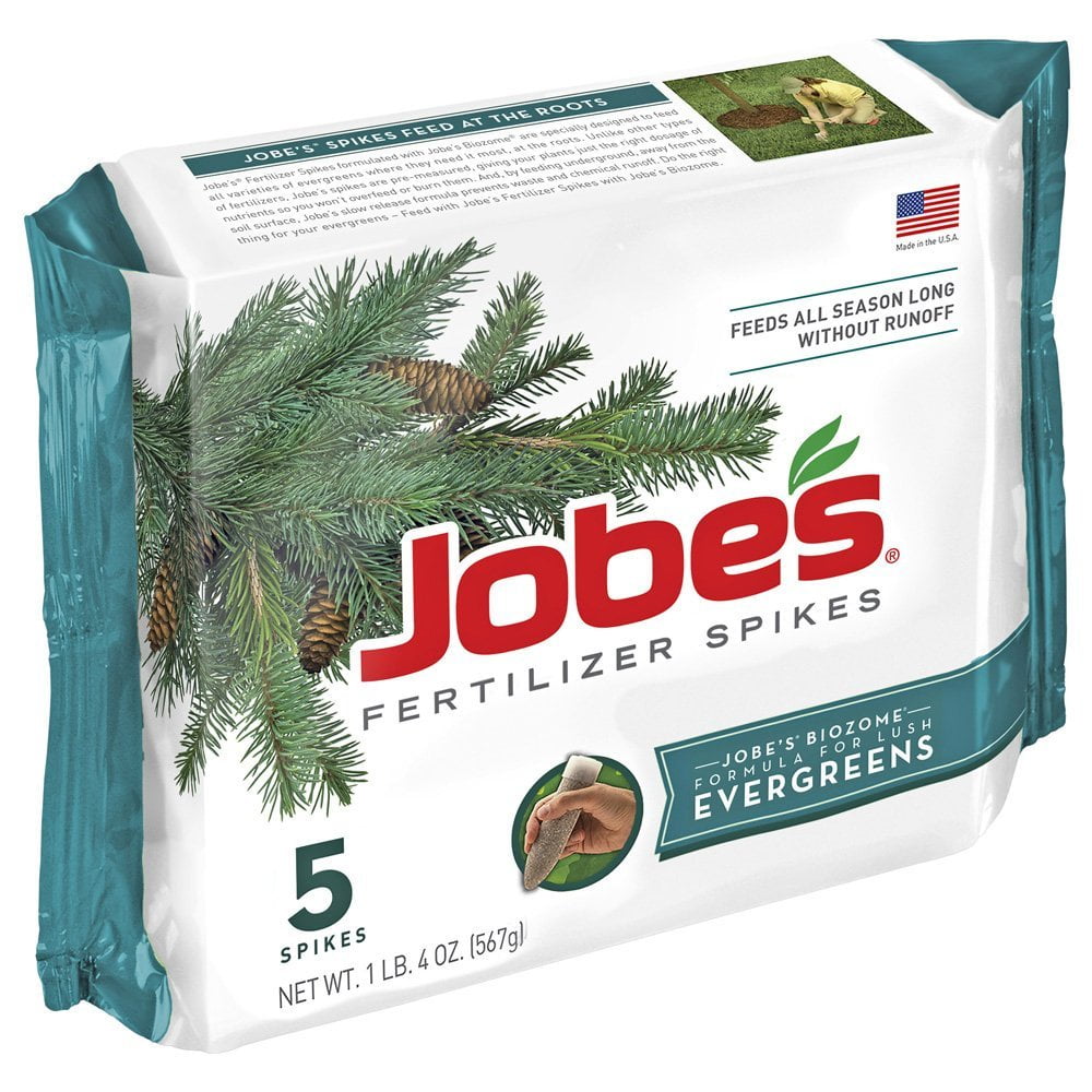 Jobe's Evergreen Fertilizer Spikes, 5 Spikes - Walmart.com