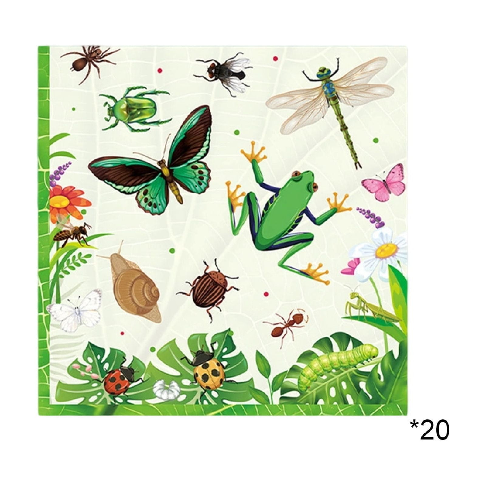 Click here for Generic Spring Insect Themed Paper Napkins For Eas... prices