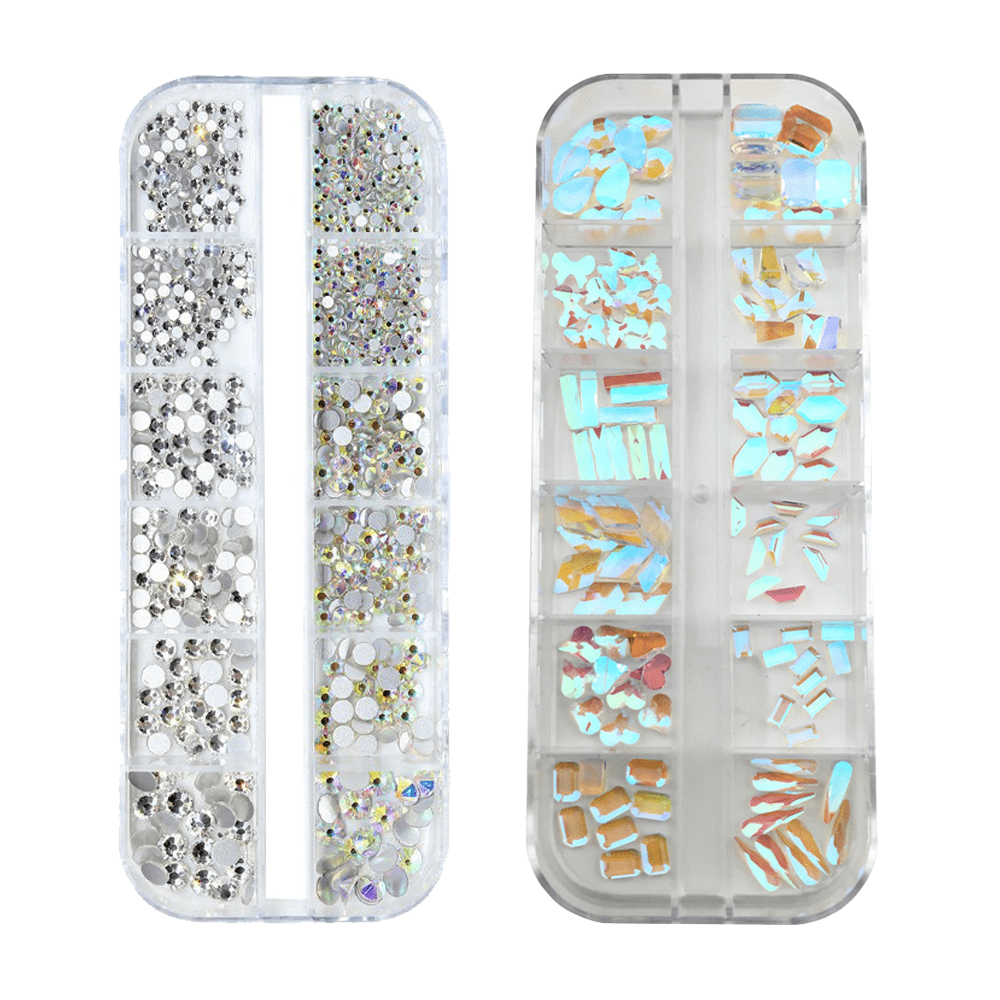 Crystal Rhinestones，Flat Back 3D Stones for Nail Decoration Crafts ...