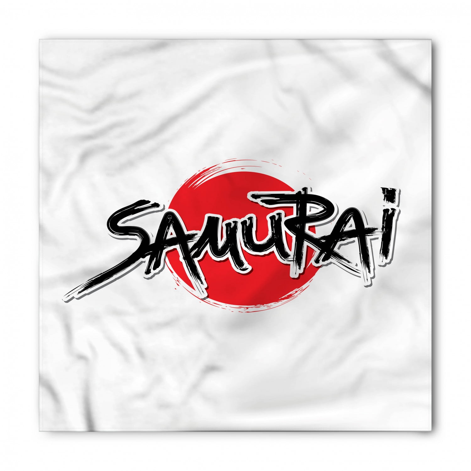 Japanese Bandana, Samurai Lettering Sun, Unisex Head and Neck Tie, by ...