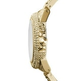 Michael Kors Women's Camille Crystal Gold-Tone Stainless Steel Watch ...