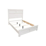 Classic Modern White Color Queen Size Bed 1pc Set Bedroom High HB ...