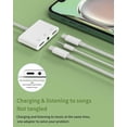 for USB-C to 3.5mm Audio iPhone Adapter 3 in 1 Dual Type C Splitter ...