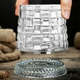 LSLJS Spinning Whiskey Glasses, Rotatable Old Fashioned Glasses, Help ...