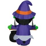 Airblown Inflatables Cute Witch Scene - Medium - Walmart.com
