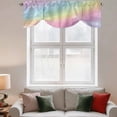 Colorful Rainbow Tie Up Valance Curtains Modern Abstract Fantasy ...