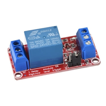 Uxcell Relay Module 1 Channel 5V Low Level Trigger Module Blue Relay ...