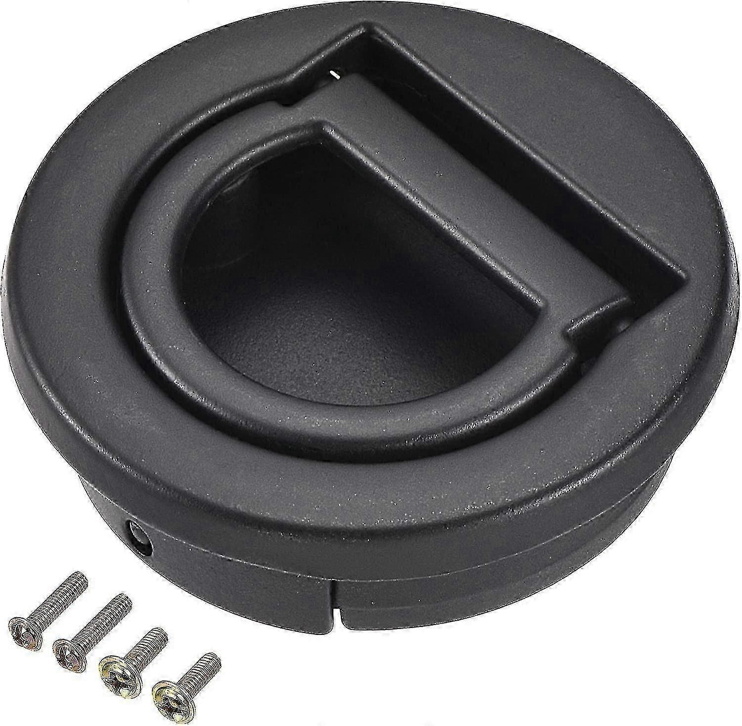 Flush Pull Ring Handle 40.5x11mm, Plane Drawer Door Pull, Black ...