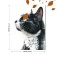 Black Cat Portrait Canvas Wall Art Print, Living Room Bedroom Cafe ...