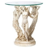 Design Toscano The Muses Glass-Topped Sculptural Table - Walmart.com
