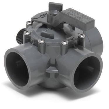 Jandy 1154 Swimming Pool & Spa 3-Way Port Valve 1 1/2"-2" Positive Seal ...