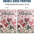 Happy Valentines Day House Flag 28 x 40 Double Sided Love Heart Floral ...