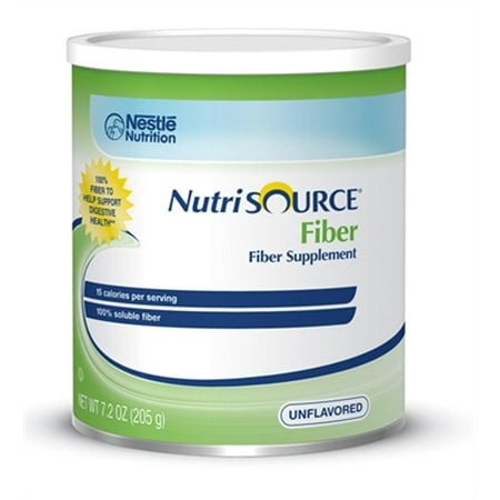 Nutrisource Fiber Powder, 7.2 Ounce Can, Unflavored, Fiber Supplement ...