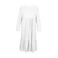 Girls Casual Long Sleeve Dress Loose Crewneck A Line Flowing Dresses ...