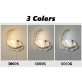 Modern Creative Moon Acrylic Lampshade Wall Lamp Bedroom Decoration ...