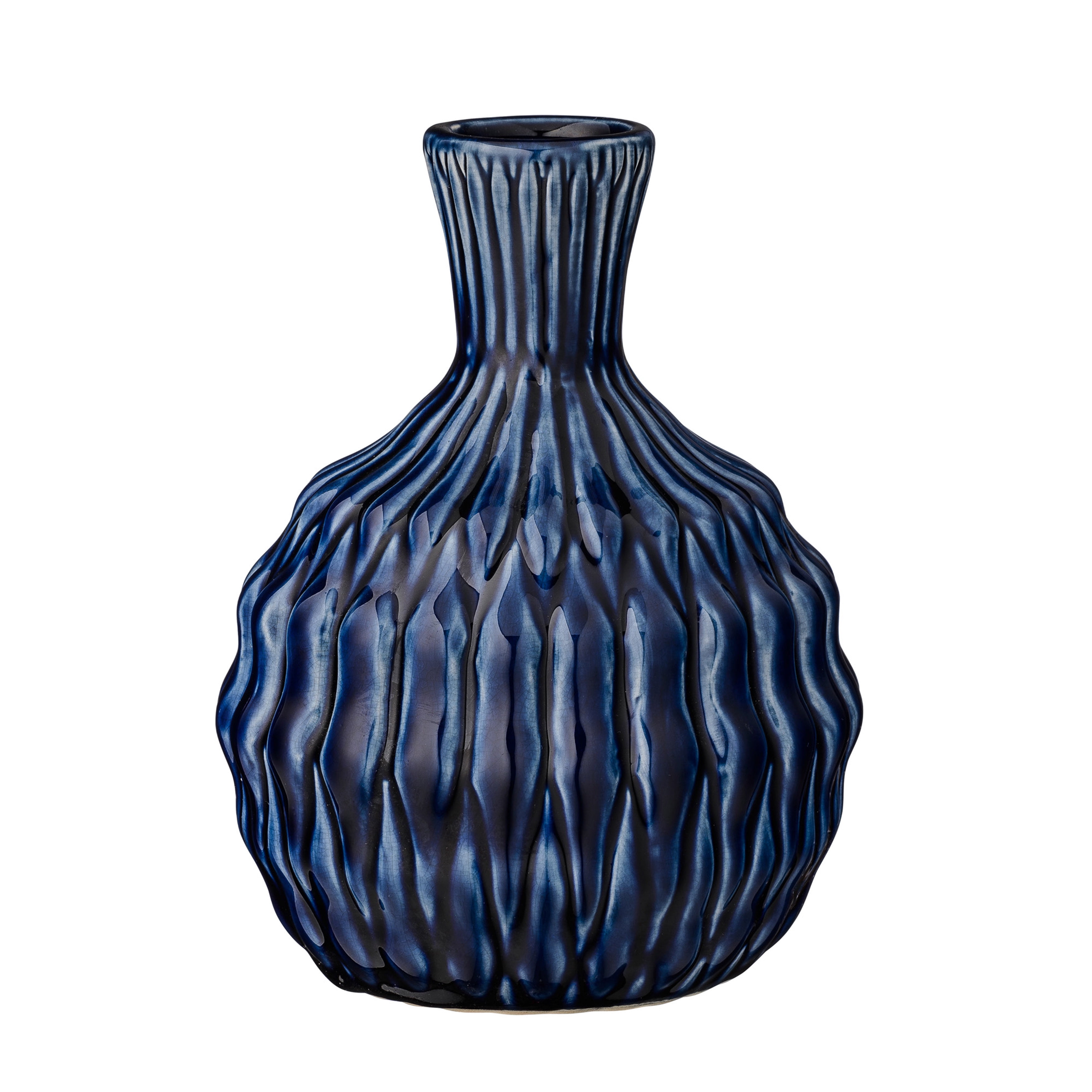 Bloomingville Tall Navy Ceramic Vase - Walmart.com