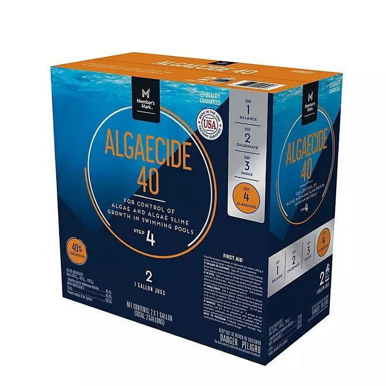 Pool Algaecide Member's Mark Algaecide 40 - 1 Gallon Bottle (2-Pack ...