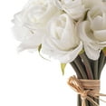9 Pack: 8" White Mini Rose Bundle Classic Traditions™ by Ashland ...