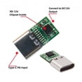 CY USB 3.1 Type C USB-C Female to DC 12V 5.5x2.1mm Plug Adapter PD ...