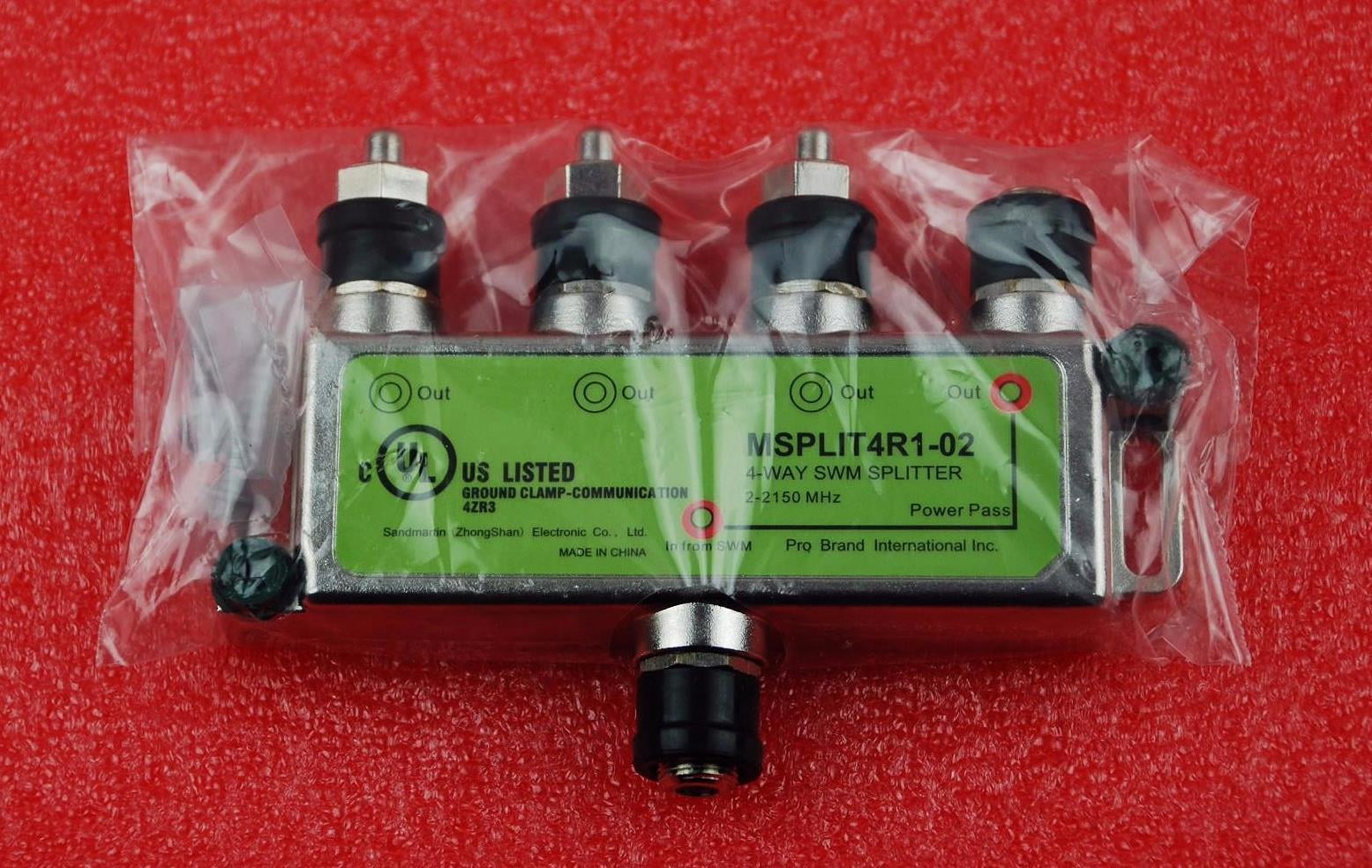 Directv 4 Way SWM SPLITTER MSPLIT4R1 Indoor Outdoor Satellite New ...