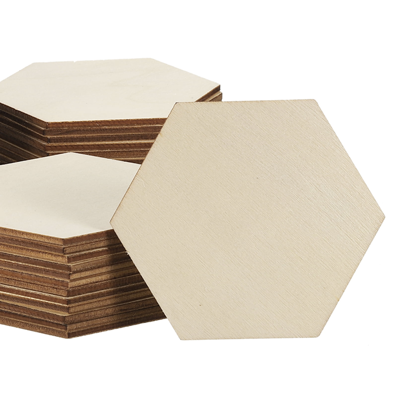Click here for Uxcell 80mm Wood Pieces  100 Pack Unfinished Hexag... prices