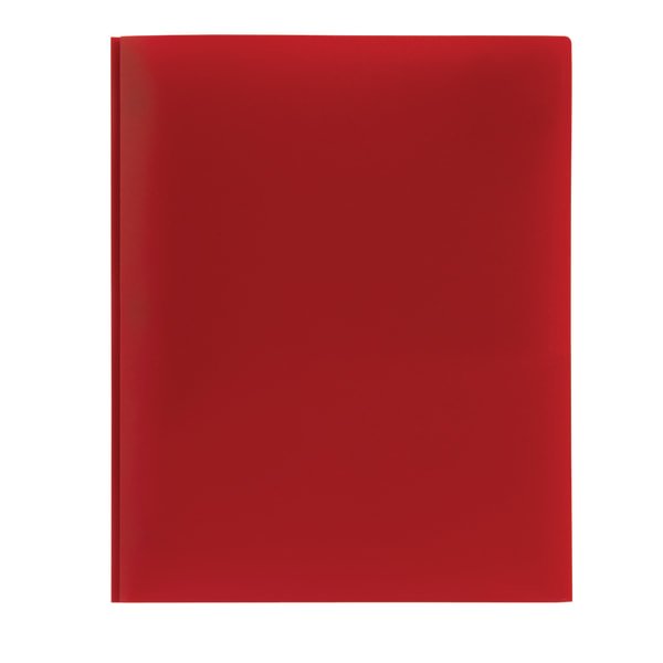 Office Depot® Brand Poly 2-Pocket Portfolio With Fasteners, Red ...
